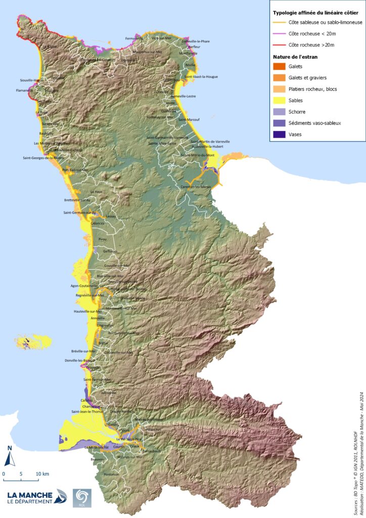 Types de côtes sur le littoral manchois | Littoral